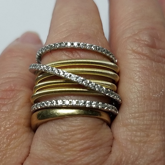 Isabella m. | Jewelry | Isabella M Two Tone Sterling Silver Ring | Poshmark
